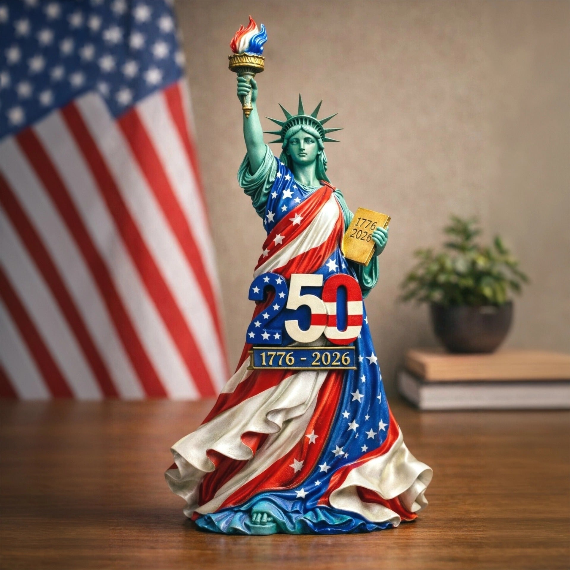 Statue of Liberty 250th Anniversary Commemorative Desk Sculpture – 1776 ...