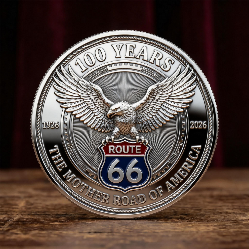 🏆Flash Sale 60% OFF -🛣️ Route 66 – 100 Years of Freedom Commemorative ...