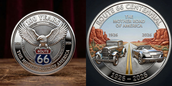 🏆Flash Sale 60% OFF -🛣️ Route 66 – 100 Years of Freedom Commemorative ...
